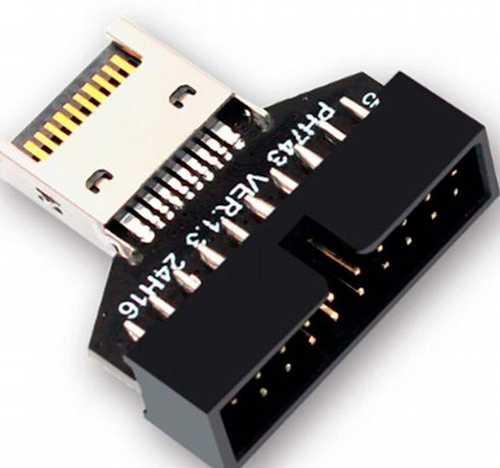 Переходник с Type E на USB 3.0 19pin PH743