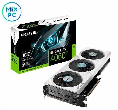 Видеокарта RTX4060Ti 8GB gigabyte eagle ICE OC GV-N406teagleoc ICE-8GD