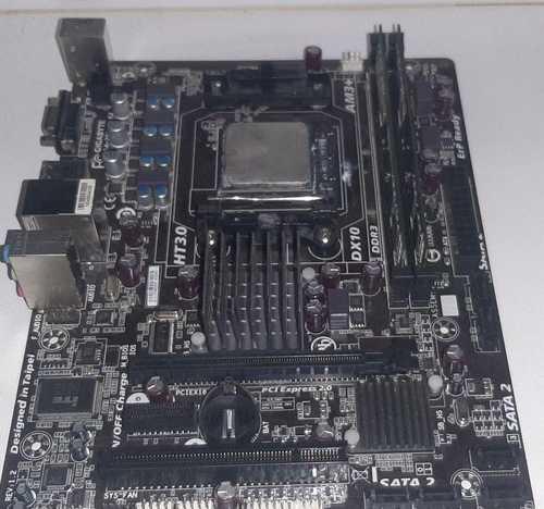 Комплект 2 ядра 4 гига Gigabyte Am3 