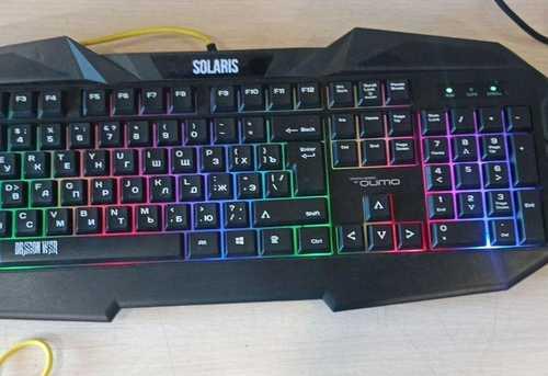 Игровая клавиатура с подсветкой и мышь