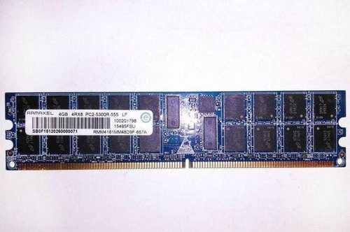 RAM серверная DDR2 4096Mb PC2-5300R (667) R-dimm