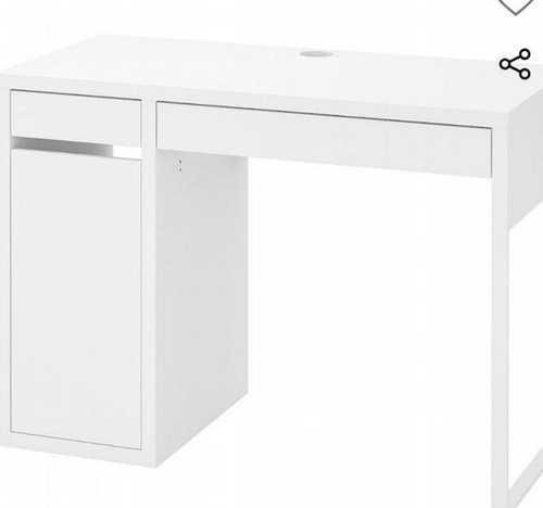 Микке IKEA Стол письменный 105x50 см Белый