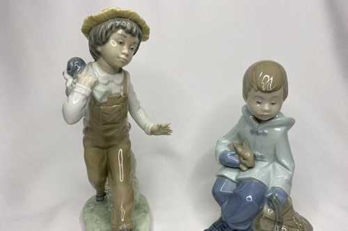 Lladro Nao статуэтка фарфор "Мальчик с кроликом"