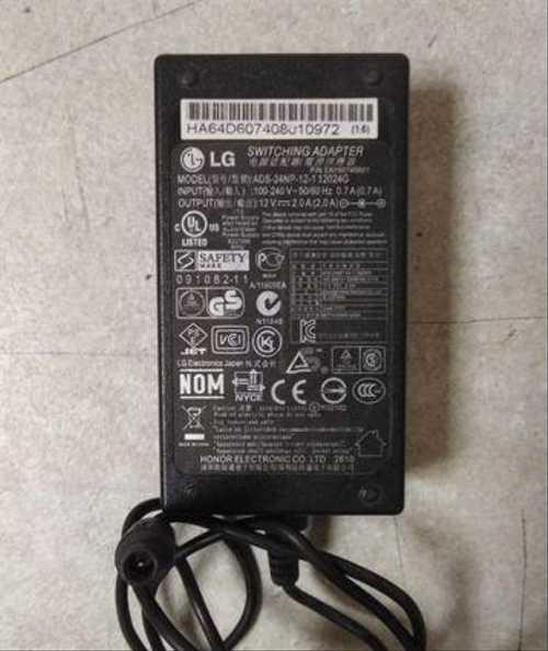 Блок питания внешний 12V 2A LG ADS-24NP-12-1