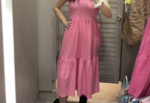 Розовый сарафан / платье летнее