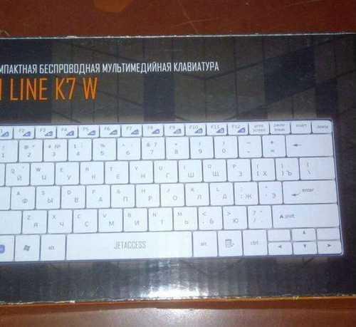 Клавиатура беспроводная slim line k7 w