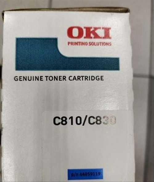 Тонер-картридж для OKI C810/830, Bk, 8K