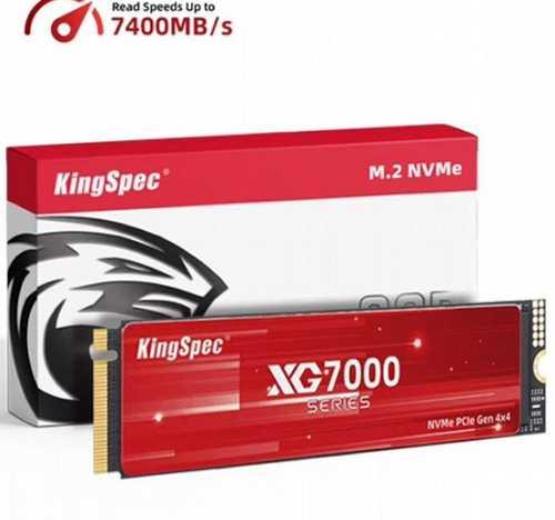 1Tb SSD Kingspec XG7000 M.2 NVMe, новый