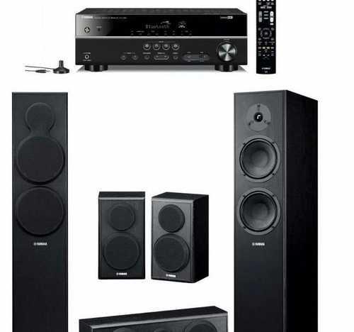 Yamaha AV-ресивер RX-V479Black + NS-F150 + NS-P150