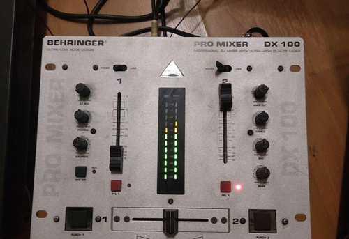 Микшер behringer pro mixer dx100
