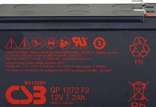 Батарея для ибп CSB GP1272F2 28W 12В 7.2Ач