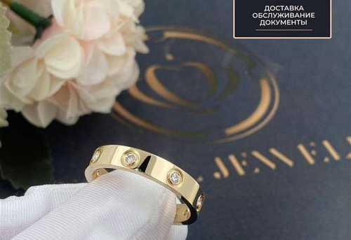 Обручальное кольцо Cartier Love, 8 бриллиантов 0,1