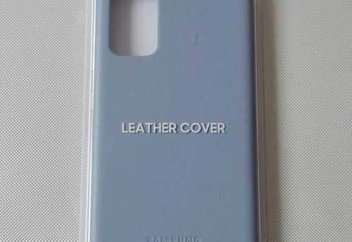 Чехол Leather Cover на Samsung S20+ оригинал