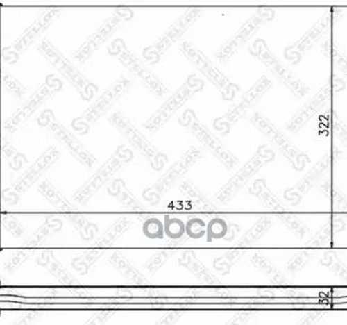 Радиатор vw passat 1.6 1.8 88-92 Stellox 806