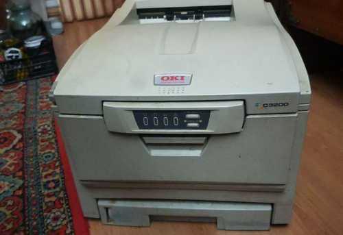 Цветной лазерный принтер oki c 3200