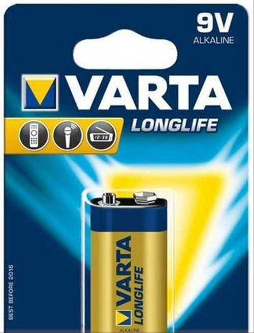 Батарейка Varta 6LR61/Крона Long Life-1BL