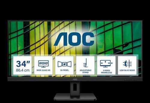 Монитор AOC U34E2M 21:9, 3440x1440, 100 Гц