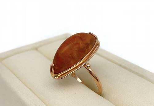 Золотое кольцо с камнем 583пр. размер: 17,1