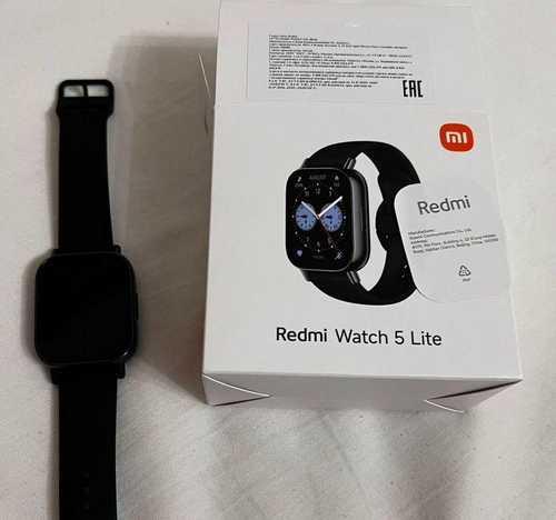 Умные смарт часы redmi watch 5 lite black