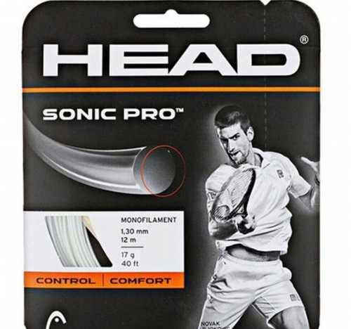 Теннисная струна Head Sonic Pro White 1,30 12 метров