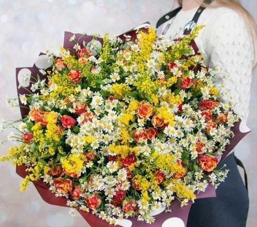 Букет ромашек цветы