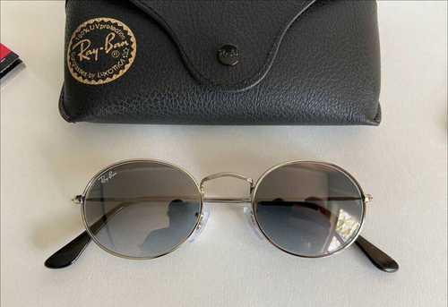Солнцезащитные очки Ray Ban Oval серый градиент