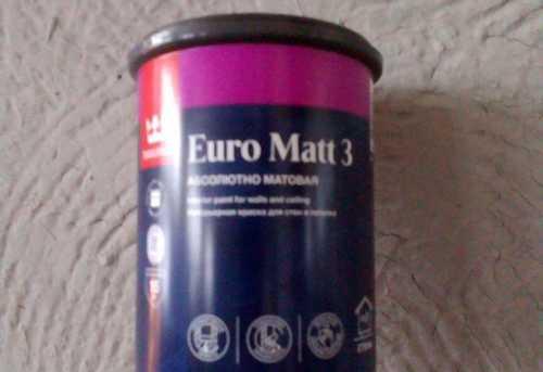 Краска интерьерная Tikurilla Euro Matt 3