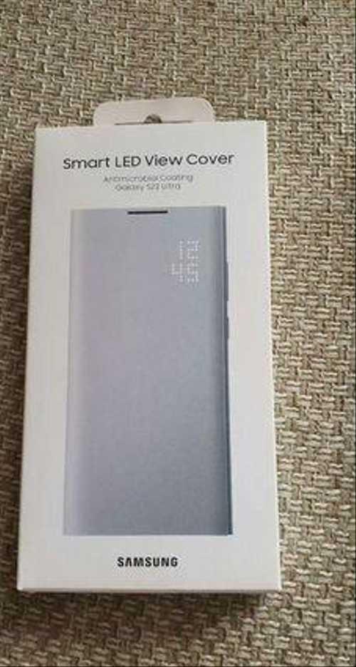 Чехол Samsung S22 Ultra Smart LED View Серый