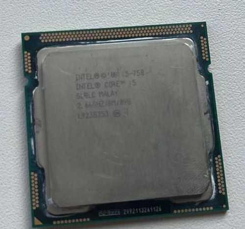 Intel core i5 - 750