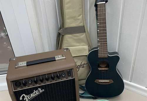 Укулеле Flight + Усилитель Fender Acoustasonic 15