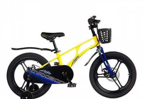 Велосипед детский Maxiscoo AIR Pro 18'' Желтый Мат