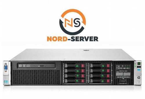 Сервер HP DL380p Gen8 8SFF 2x E5-2660 v2 96GB