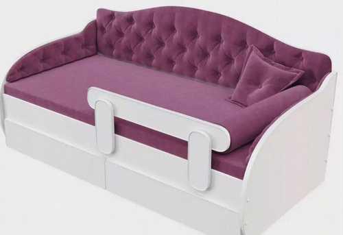 Кровать-тахта Вэлли с мягкими боковинами дизайн 9