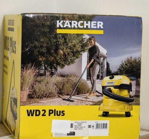 Хозяйственный пылесос Karcher WD 2 Plus.Доставлю