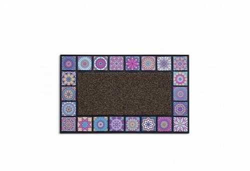 Коврик придверный 76х45 см Mosaic Quadro фиолетовы