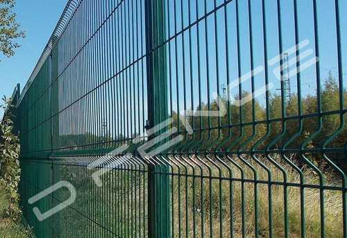 Забор 3D сетка, 2,53х1,73м, пруток 4,8мм,zn+пп