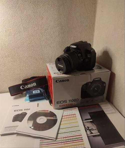 Зеркальный фотоаппарат Canon 1100d (пробег 4500)