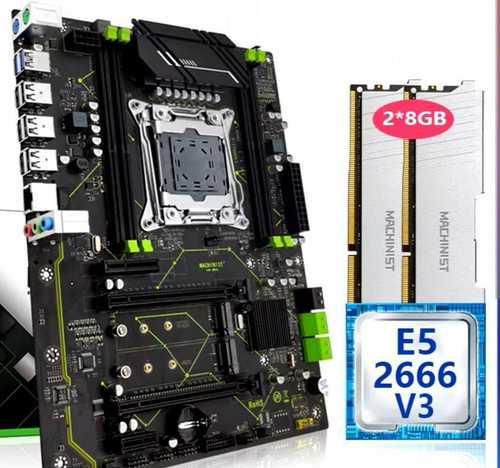 Комплект machinist X99 e5 2666v3, 16gb, rtx 2060