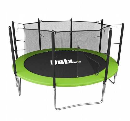 Батут unix line Simple 12 ft Green с внутренней се