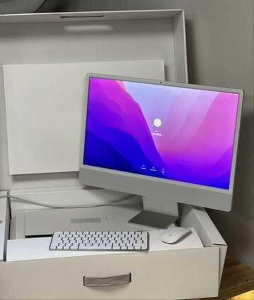 iMac 24 m1 Wite 8C CPU 8гб 256SSD На Гарантии