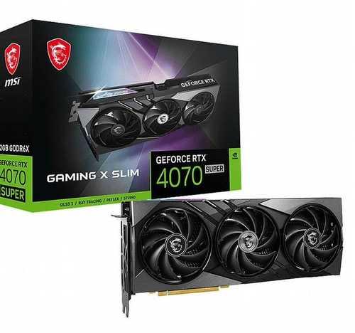 Видеокарта MSI RTX 4070 super 12G gaming X slim