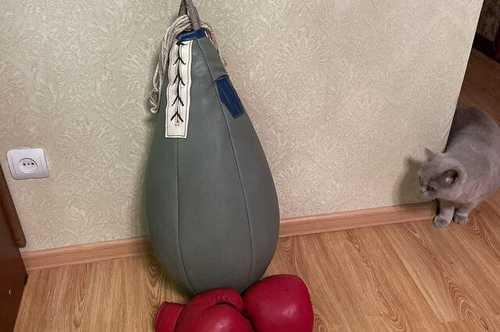 Боксёрская груша (капля ) 8 кг., перчатки