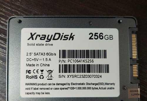 SSD диск 256GB с установленным Windows 10