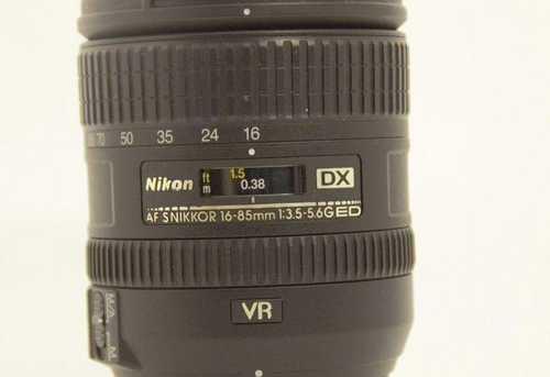Объектив Nikon 16-85 VR отл сост