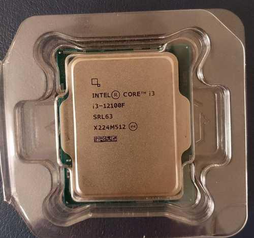 Процессор intel core i3 12100f, 3,3 ггц. BOX