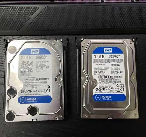 Жёсткий диск WD Blue на 2TB и 1TB