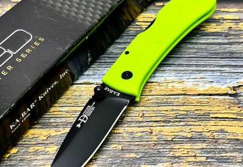 Нож складной Ka-Bar Dozier, Zombi Green Handle