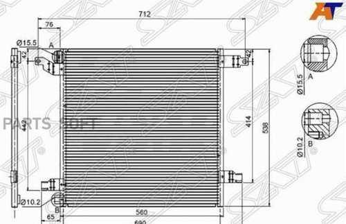 Радиатор кондиционера Мерседес M-class W163 98-04