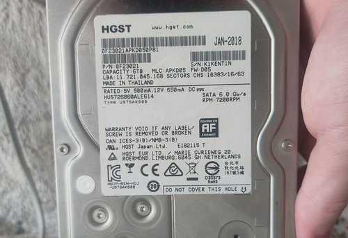 Жесткий диск hgst 6TB