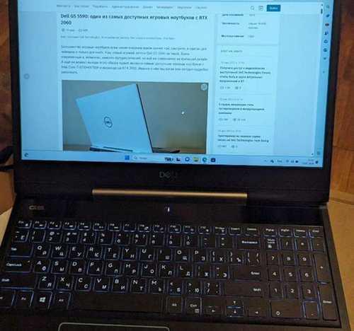 Ноутбук Dell G5 5590 2020г бу отличное состояние